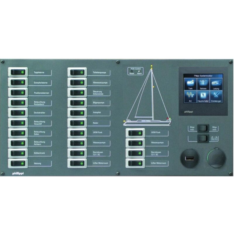 Philippi Stromkreisverteiler STV 264 mit PSM3 Systemmonitor, 02002264 ...