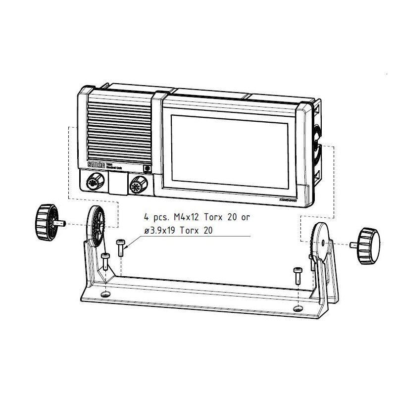 Sailor Aufbaumontage Kit für Sailor 7222, 407224A-930, 105,00