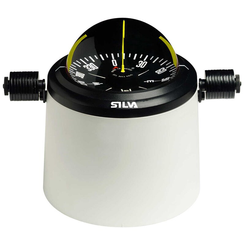 Silva Kompass 125T-S Pacific Schwarz mit Säule für Stahlboote 6641-12 ...